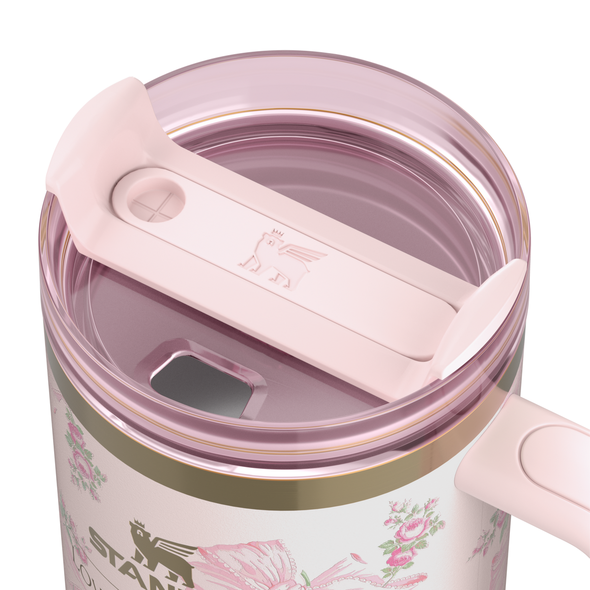 The Pink Stanley X LoveShackFancy Holiday Quencher Collab The Pink Stanley X LoveShackFancy Holiday Quencher Collab